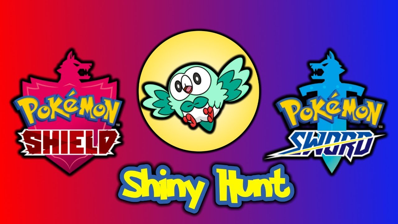 Pokemon Sword and Shield Shiny Hunt - Shiny Rowlett - YouTube