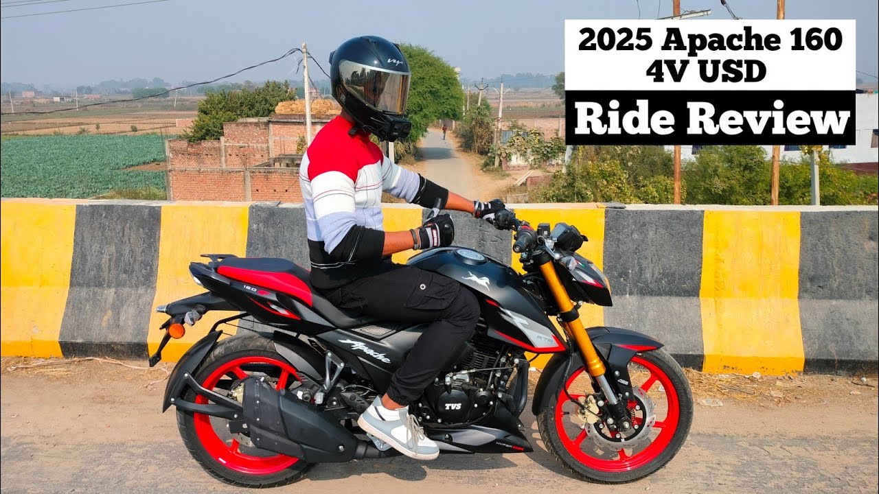 New 2025 Model Tvs Apache RTR 160 4V USD || Detailed Review ||... - YouTube
