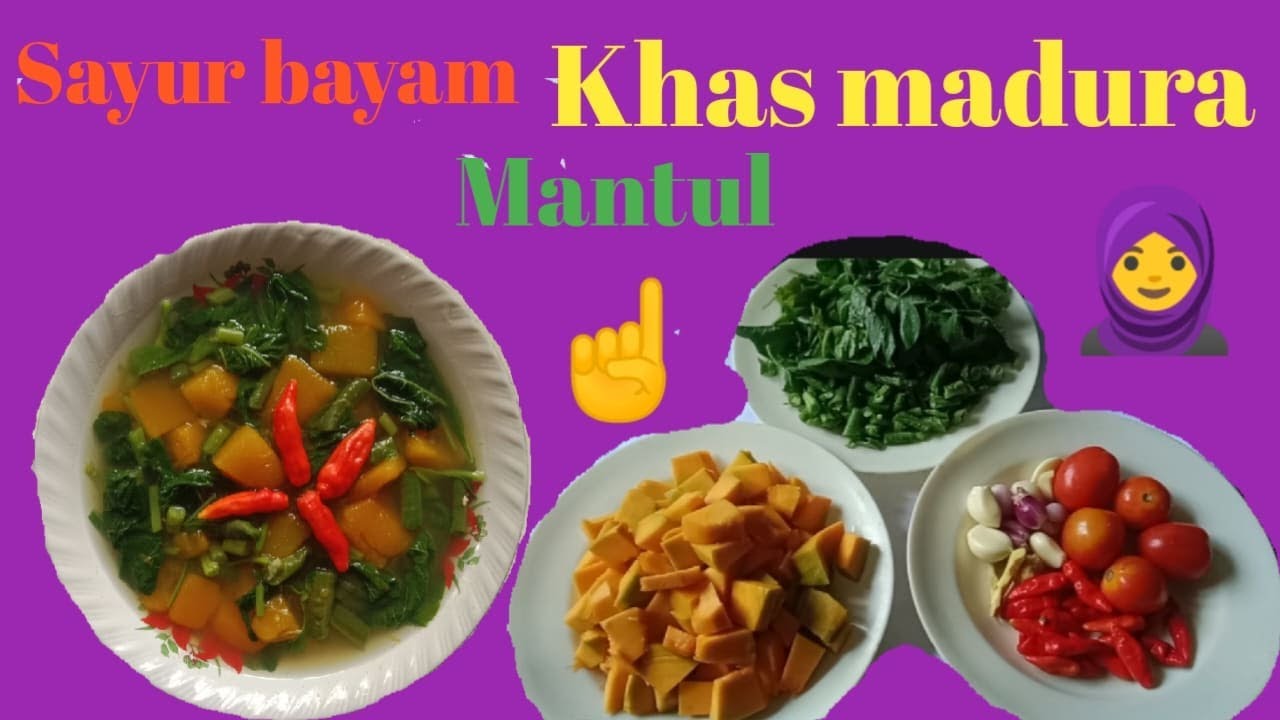 Sayur bayam khas madura asli - YouTube