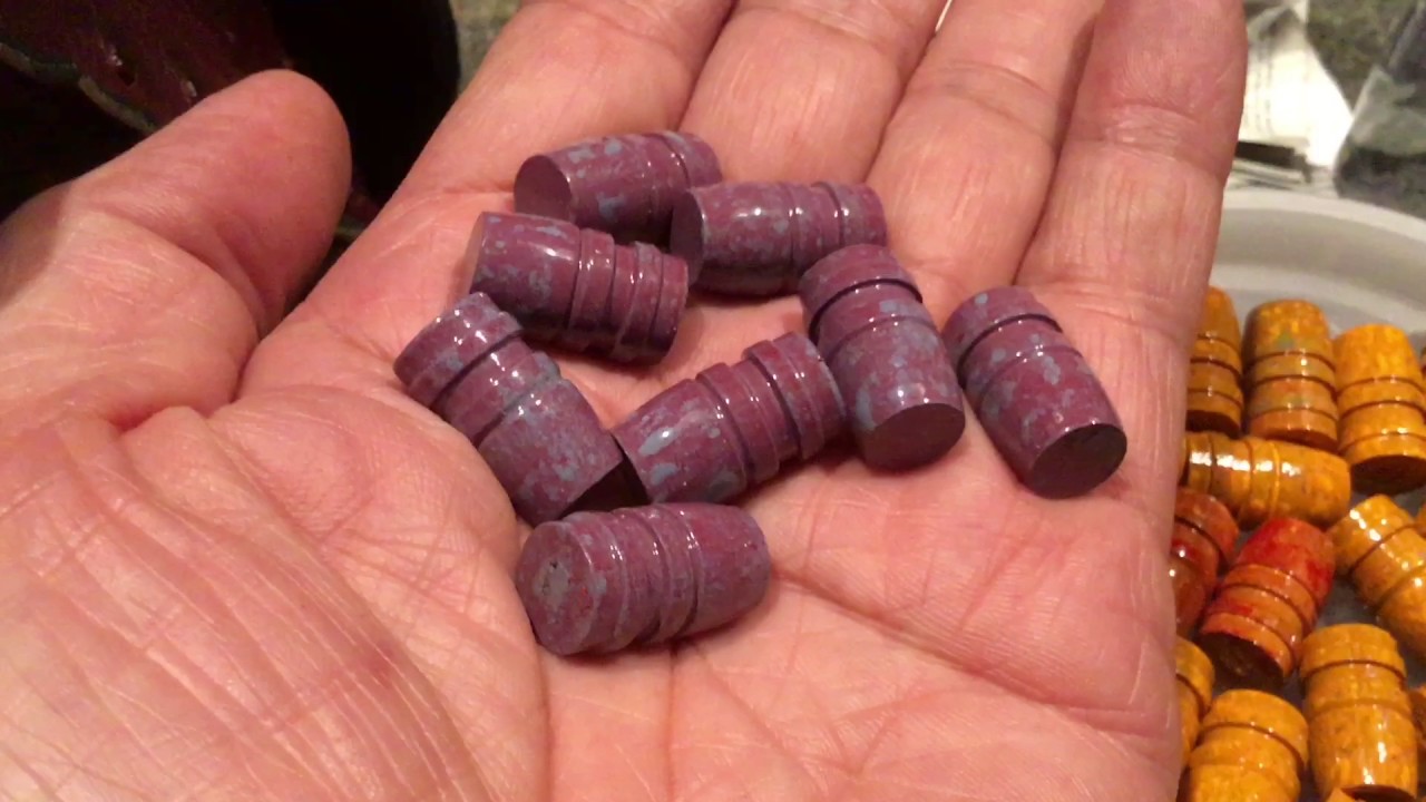 Nice Cast Bullet Powder Coat Effects With The Vibe Tumbler - YouTube