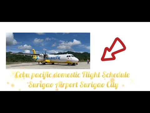 Cebu Pacific Flight Schedule / Surigao Airport, Surigao City - YouTube