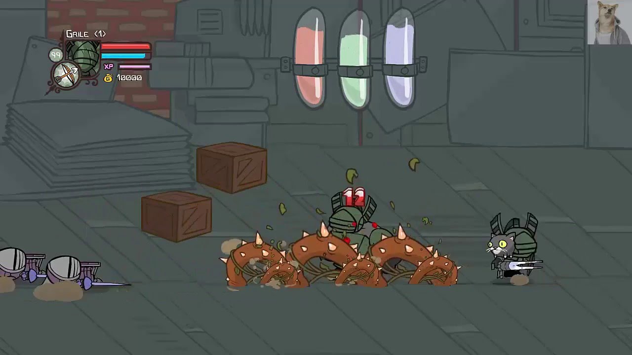 Castle Crashers Insane Mode - Industrial Castle [no potions] - YouTube