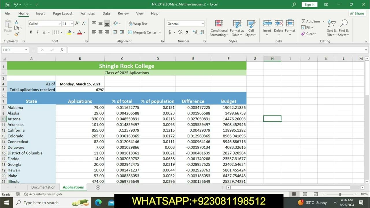 Excel 2019 Module 2 End of Module Project 2 | NP_EX19_EOM2-2 | 2019 ...