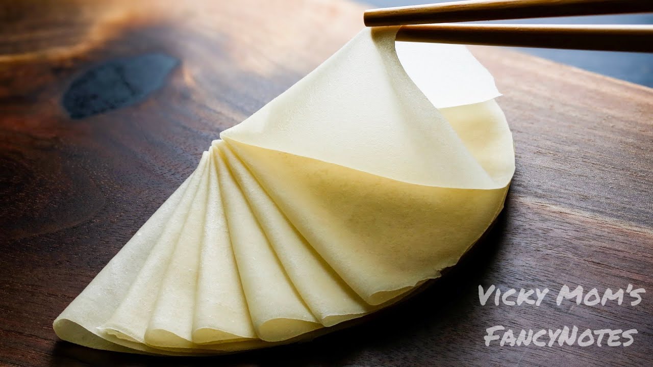 2 Ways To Make Fresh Spring Roll Wrappers - YouTube