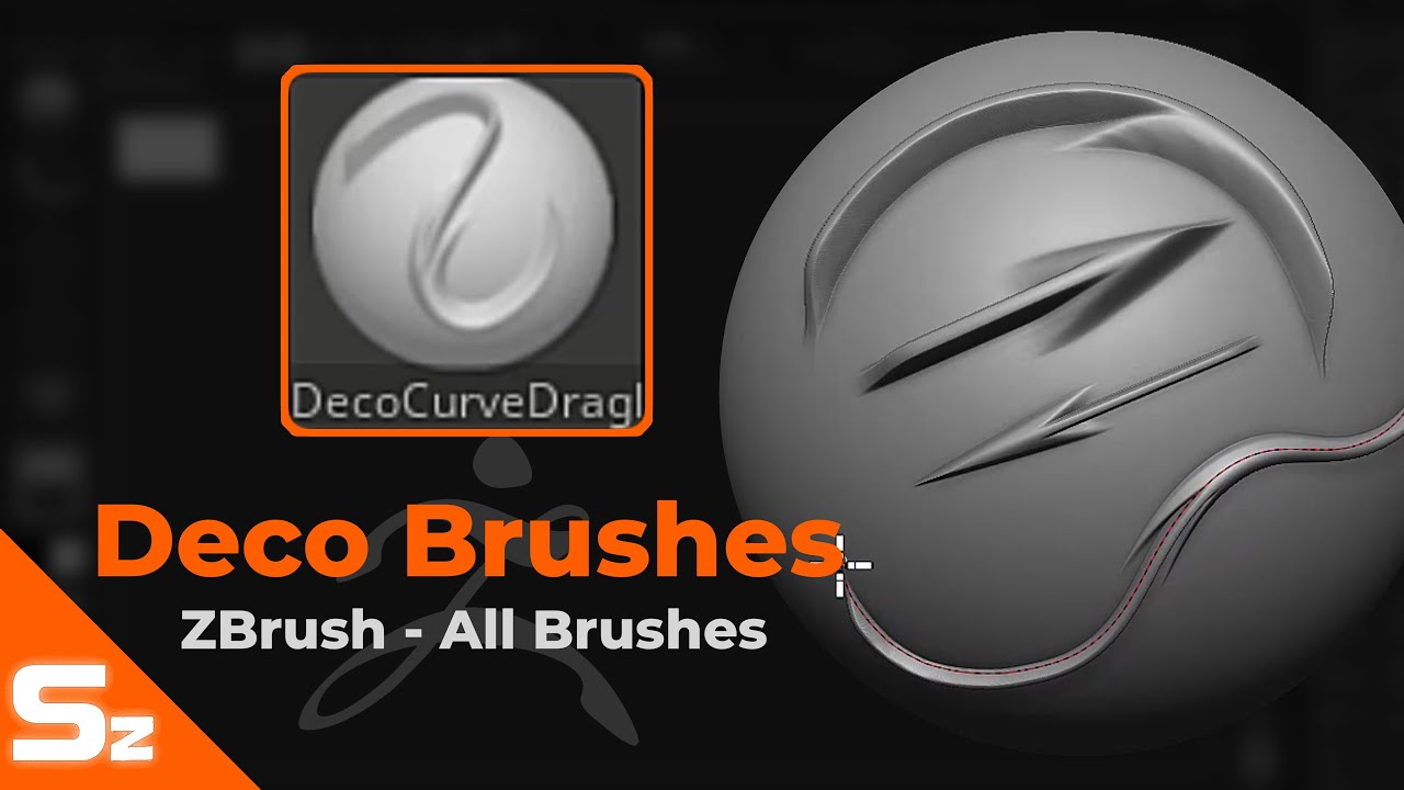 Deco Brushes: ZBrush All Brushes - YouTube