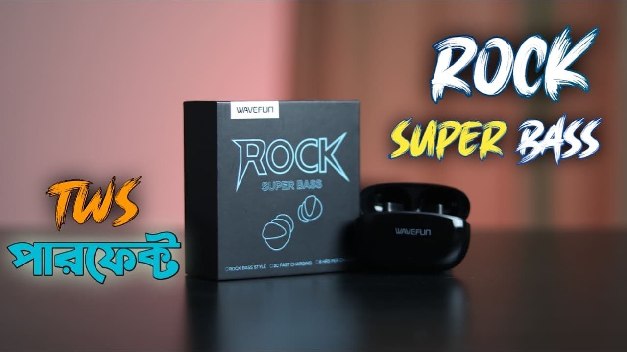 সস্তায় সেরা Bluetooth Air Buds - Wavefun Rock - YouTube