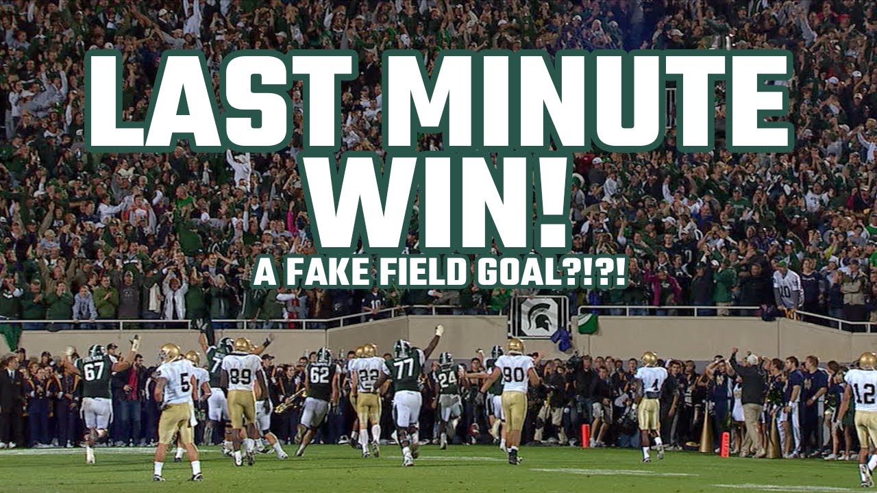 Michigan State's "Little Giants" Fake Field Goal (2010) - YouTube
