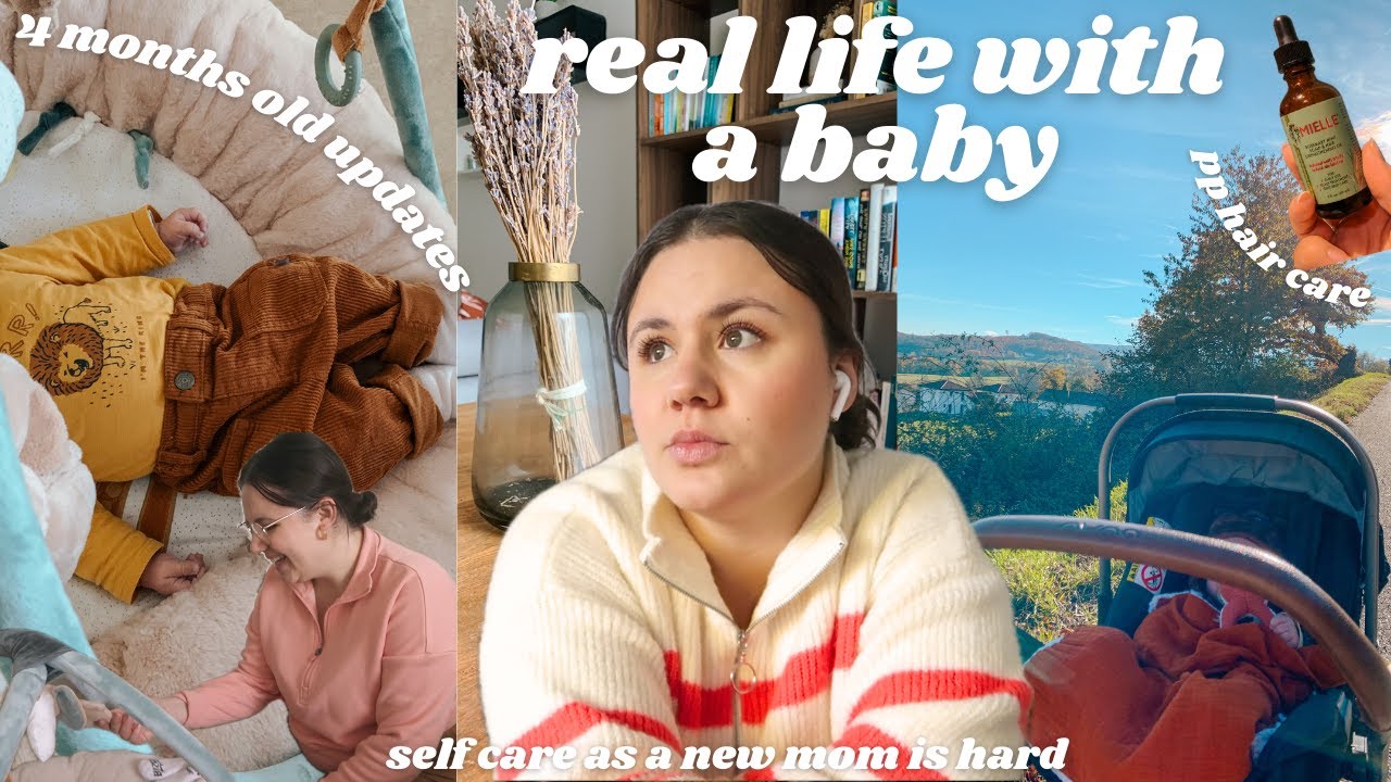 realistic days in the life with a baby | 4 month old baby updates, self ...