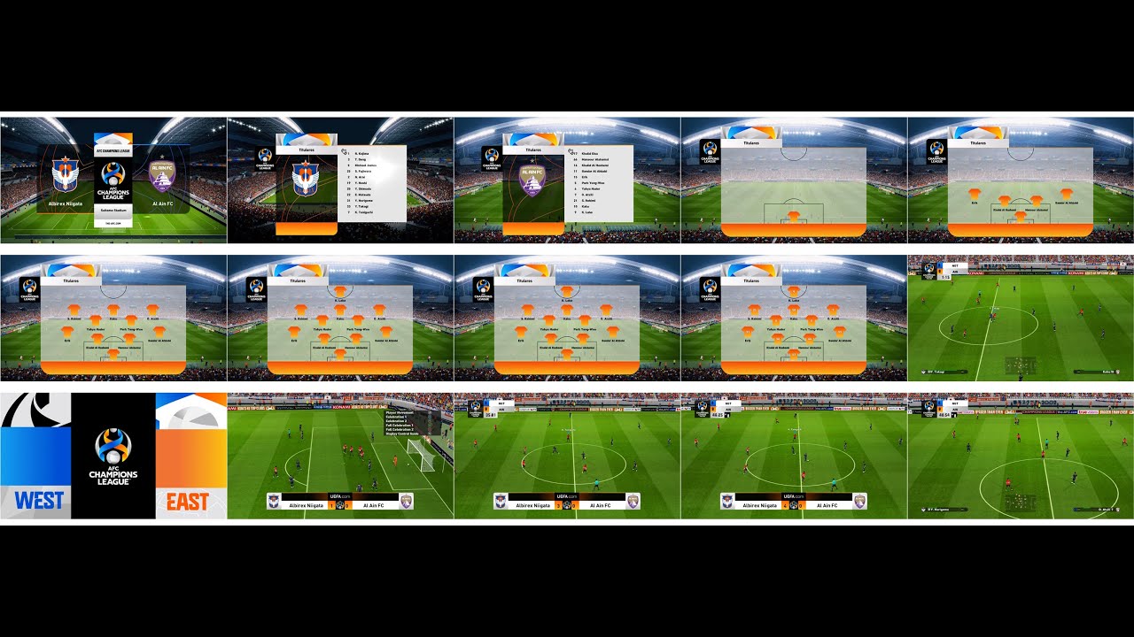 AFC CHAMPIONS LEAGUE SCOREBOARD FOR PES 17 - YouTube