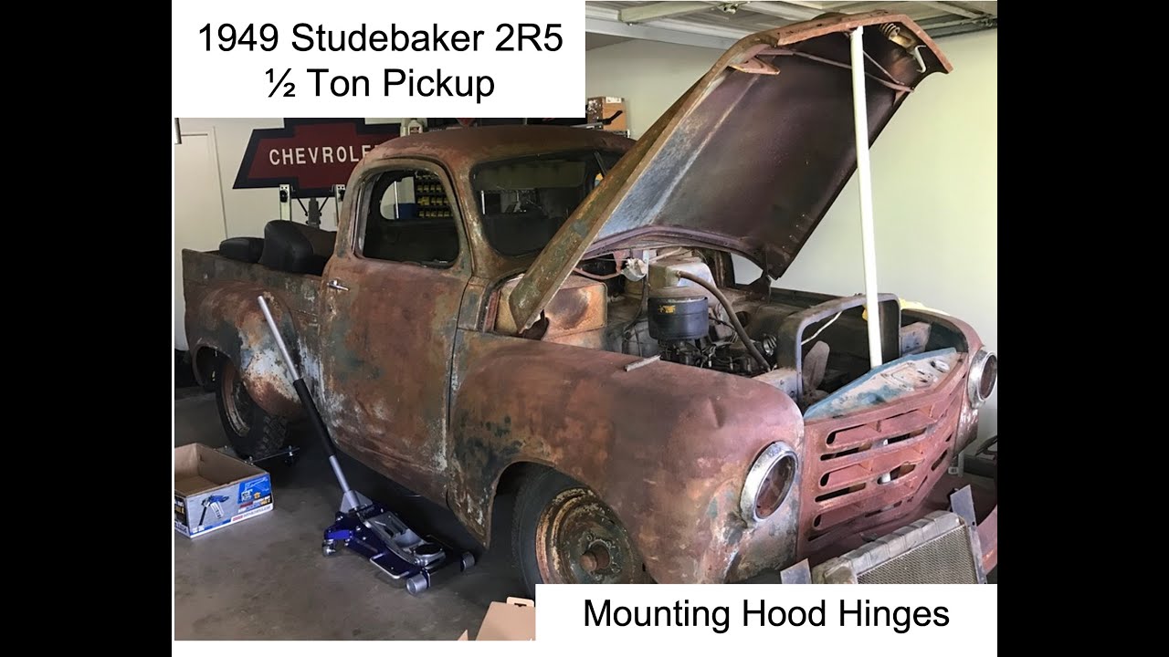 1949 Studebaker 2R5 Truck Hood Hinge Mounting - YouTube