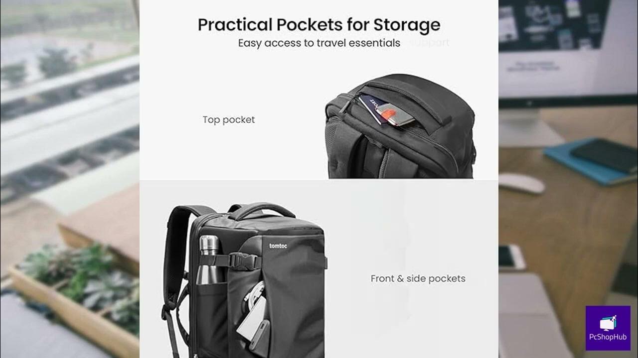 Review - tomtoc Travel Backpack 40L - YouTube
