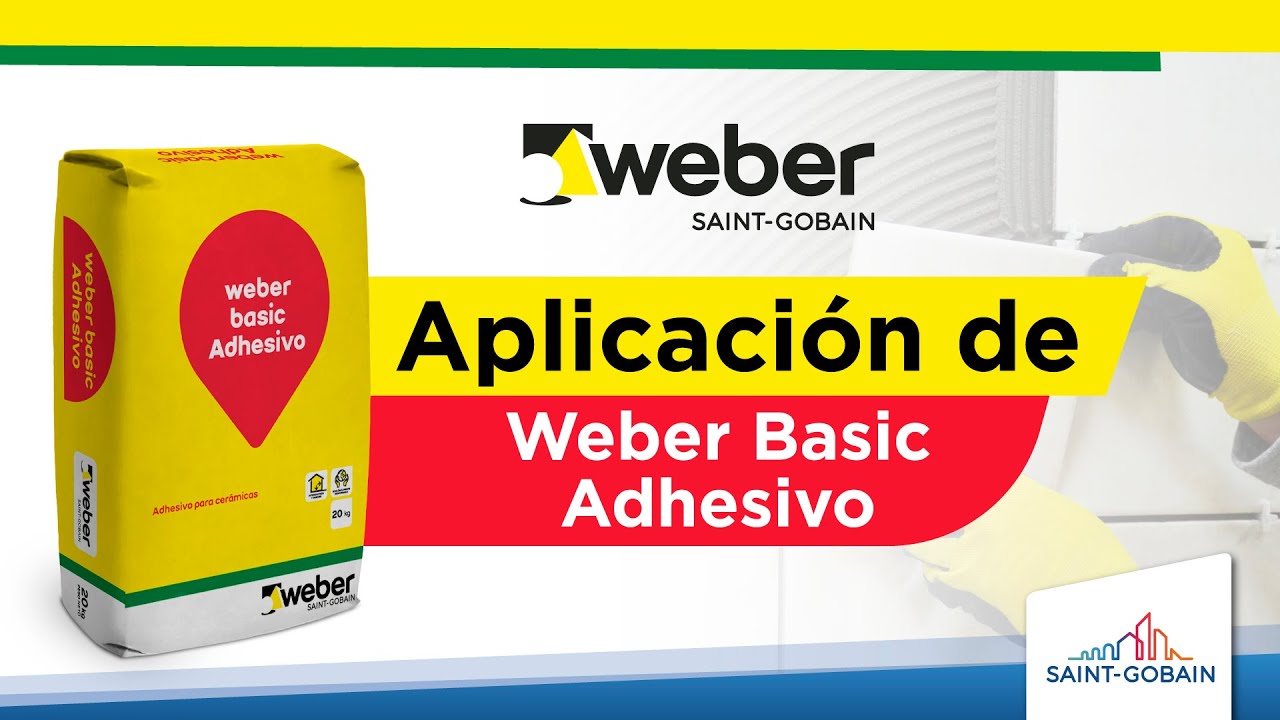 ¿Cómo instalar piezas cerámicas en pisos y muros con Weber Basic Adhesivo? - YouTube