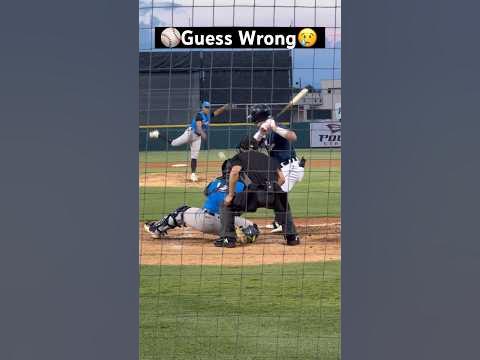 Guess Wrong⚾️ The pitch was right down the middle, the hitter was looking 4 something else #⚾️ # ...