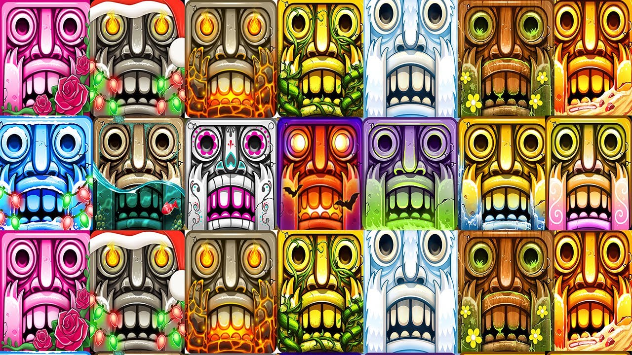 Temple Run 2 ALL 15 MAPS WITH FREYA COLDHEART BACK TO BACK - YouTube