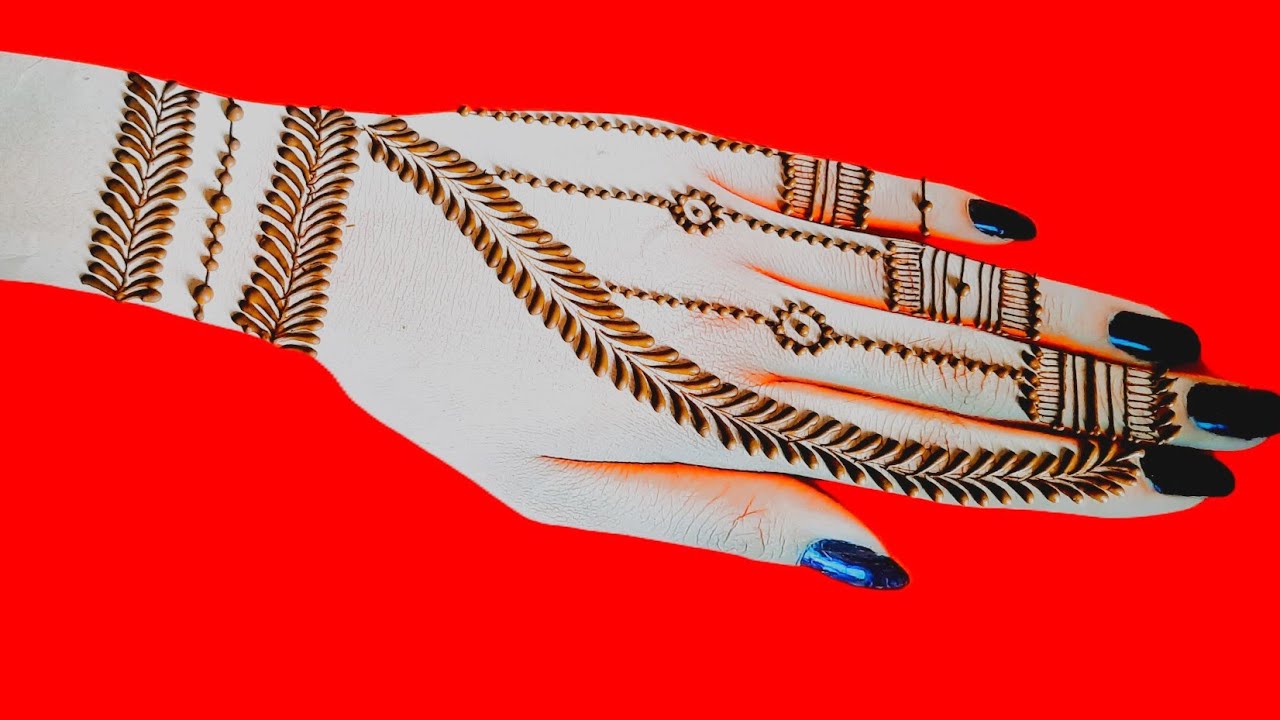 Easy mehndi bail designs for hands | bail mehndi design for front hand ...