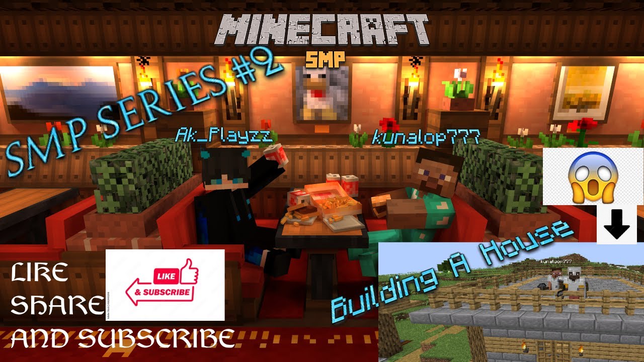 Building A house in Our SMP - YouTube