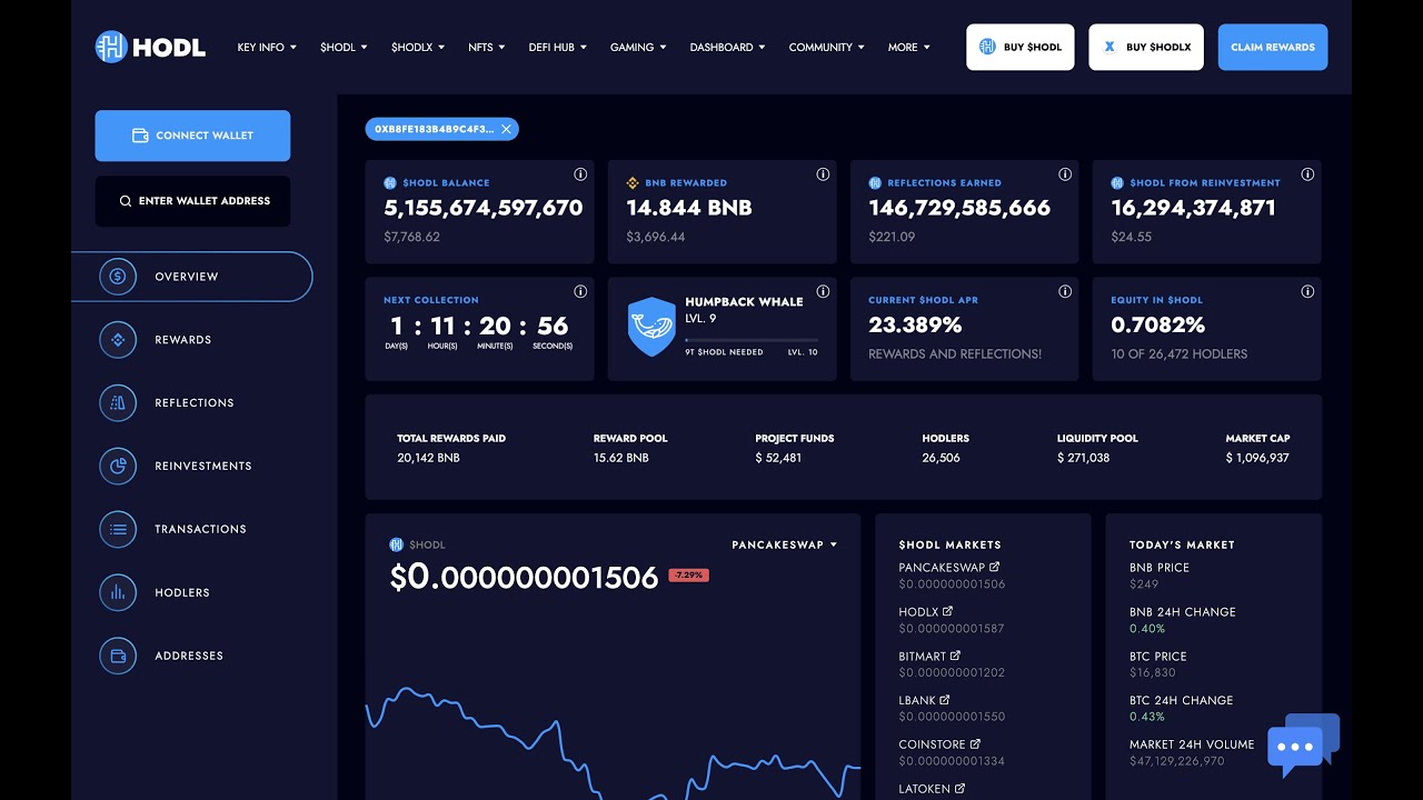 HODL Dashboard Tour - YouTube