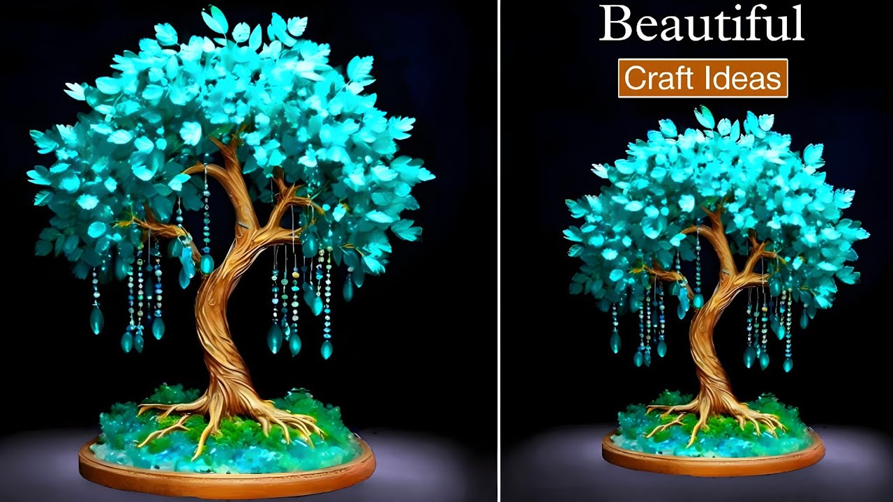 DIY Handmade Bonsai Tree | Recycled Plastic Bottle & Paper Craft Ideas ...