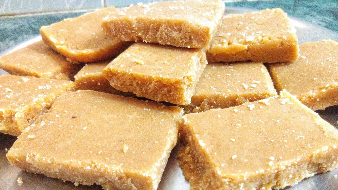 Janmastmi Special Gujarati Soft Sukhadi Recipe| Sukhdi | Gud Papdi ...
