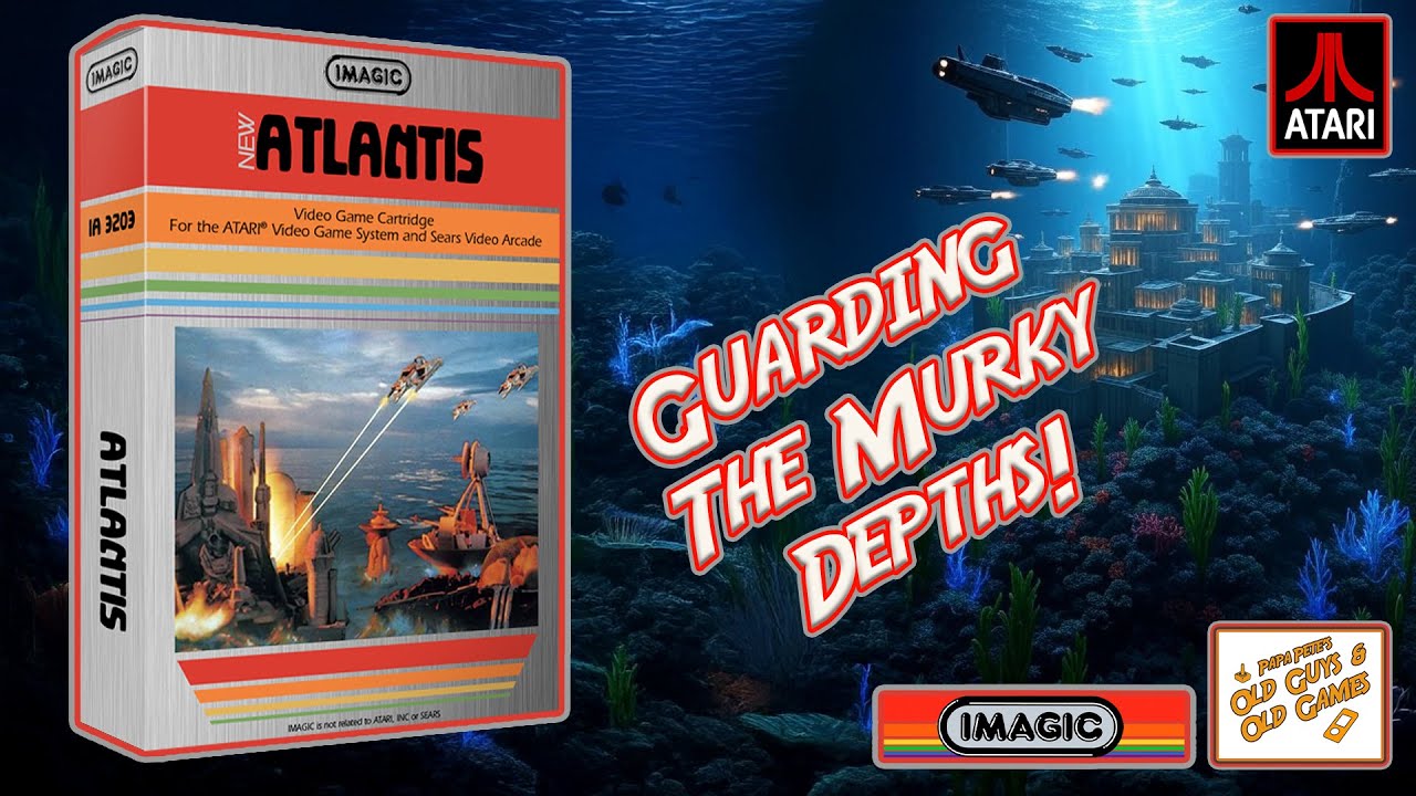 Atlantis by Imagic - Atari 2600 - Papa Pete's Old Guys & Old Games # ...