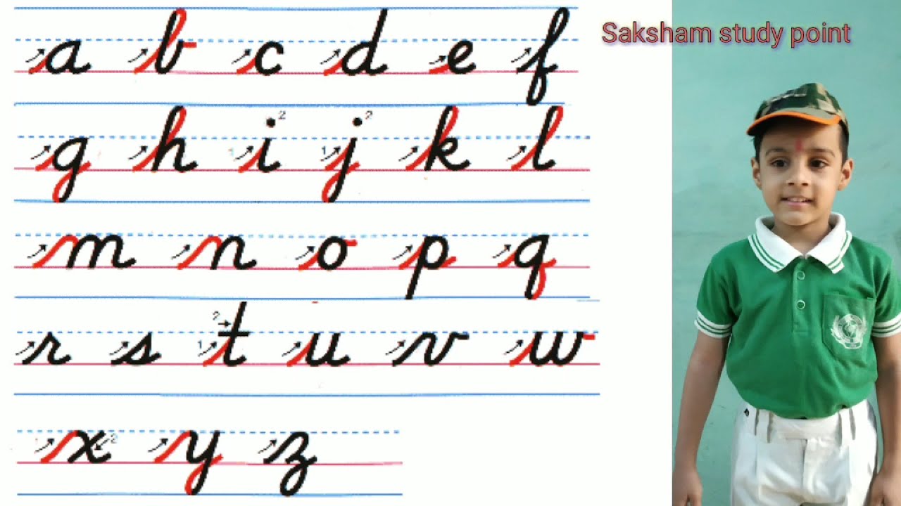Cursive writing/Cursive spree with A B C/Capital and small letters ...