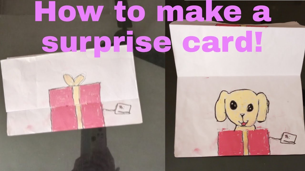 How to make a surprise card|| For birthday or Christmas|| Naksh's Fun ...