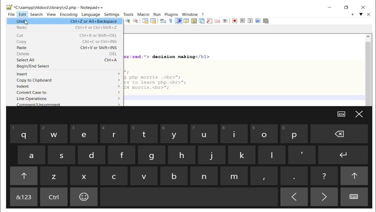 How to apply php function knec practical 9 Dict module 3 internet based programming unit - YouTube