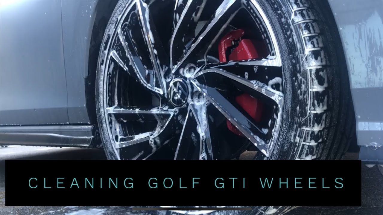 Cleaning Golf GTi Adelaide 19 inch Wheels - YouTube