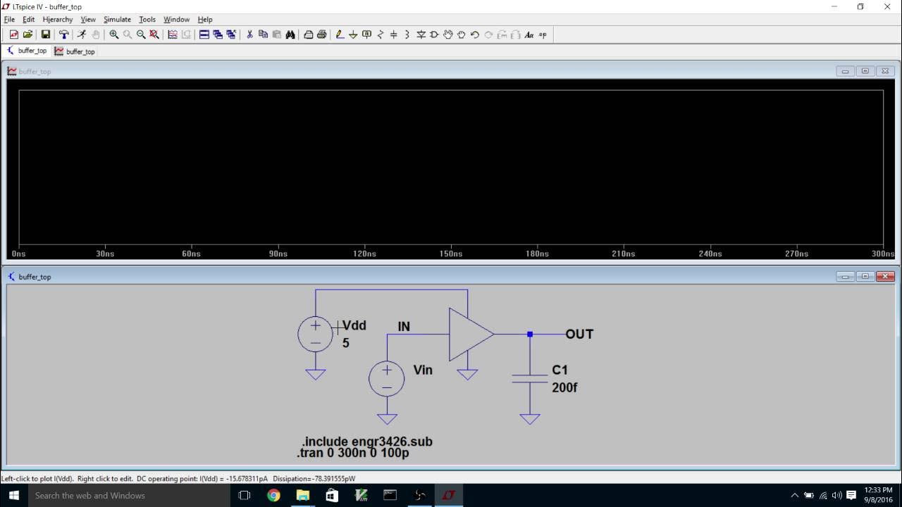 LTspice transient simulation on a hierarchical schematic - YouTube