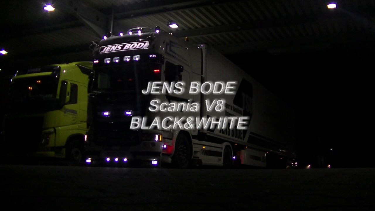 Jens Bode Black&White Scania V8 - YouTube