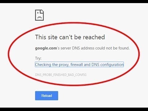 Fix DNS address could not be found|This site can’t be reached| - YouTube