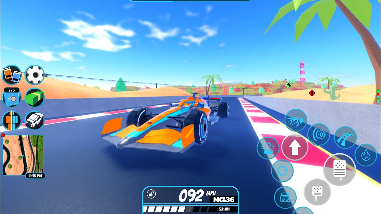 Crashing the mclaren event car in jailbreak! - YouTube