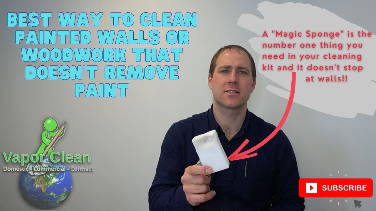 Best Way To Clean Painted Walls - Magic Sponge! - YouTube