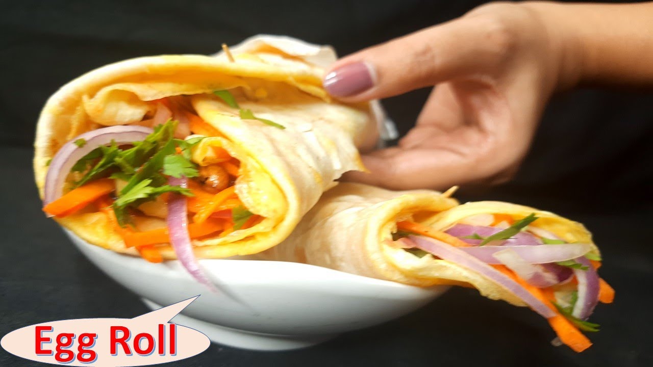 মজাদার স্বাদের কোলকাতার এগ রোল রেসিপি। #Egg roll Indian Style।Street ...