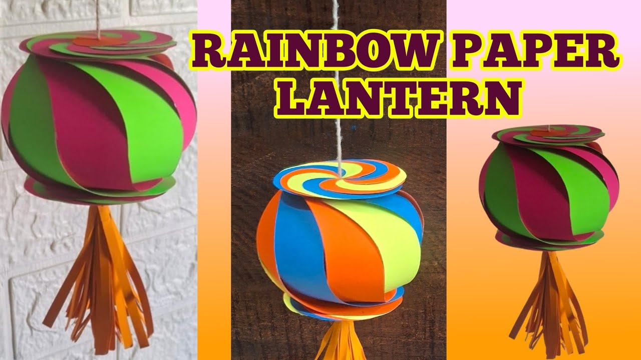 How to make paper lantern l Creative Paper Lantern - YouTube