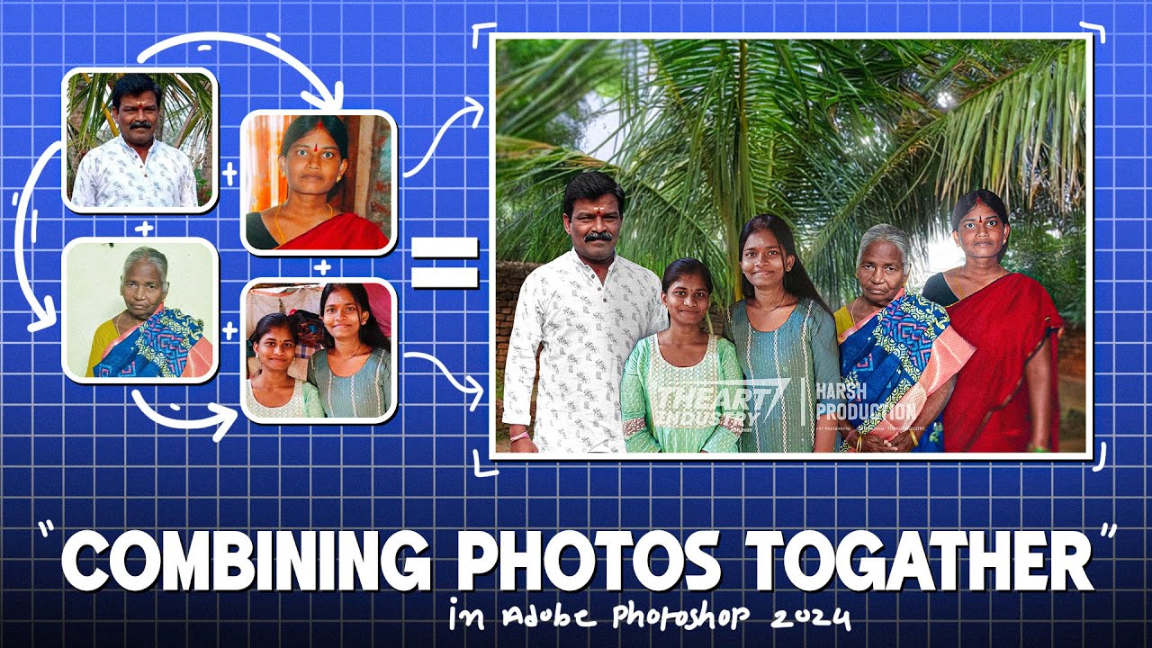 Creating One Family Photo from 5 Different Pictures – Photoshop Magic ...