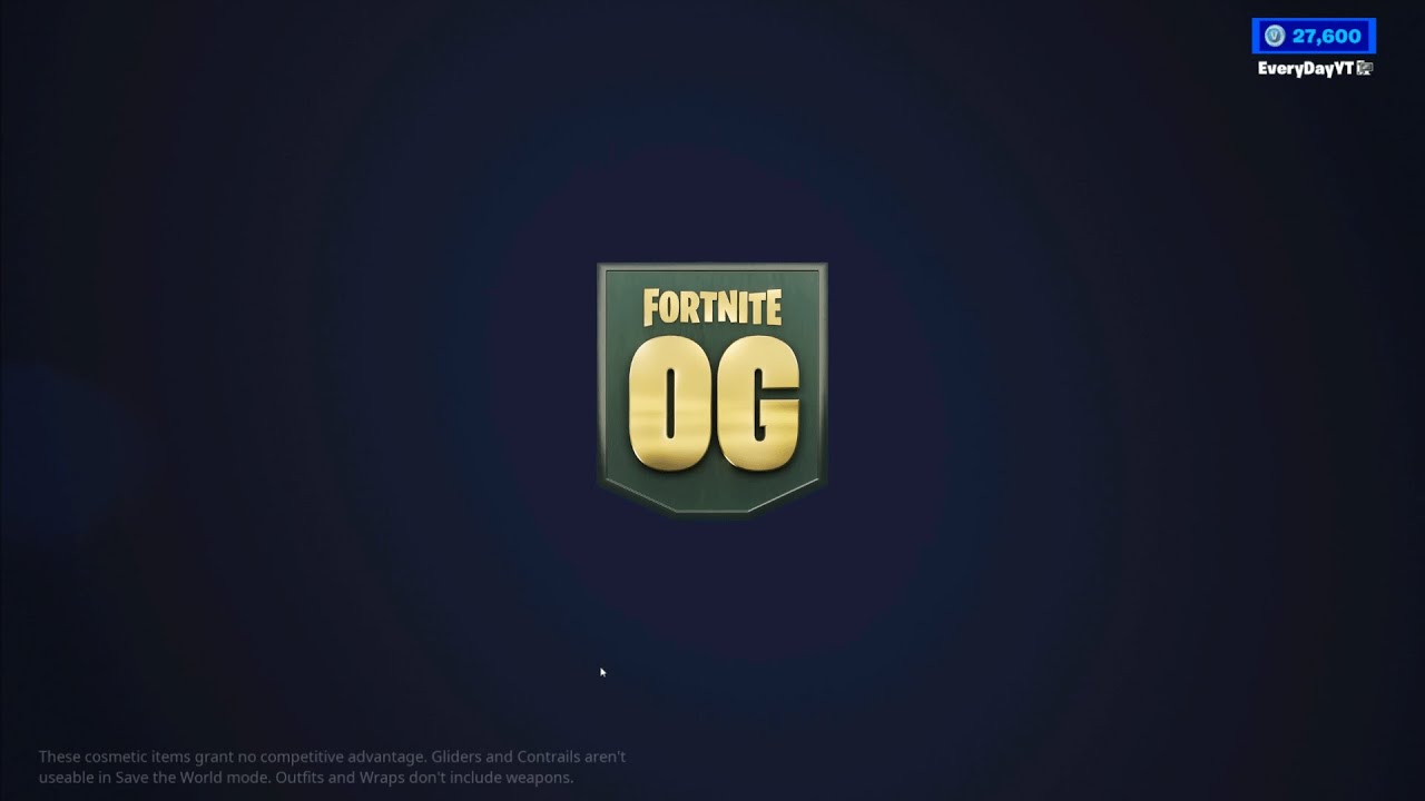 Fortnite Secret OG Item Shop Update Today - YouTube