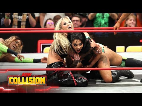 Triangle of Madness divide and conquer vs. Willow, Tay Melo, & Queen Aminata | AEW Collision, 8/9/25