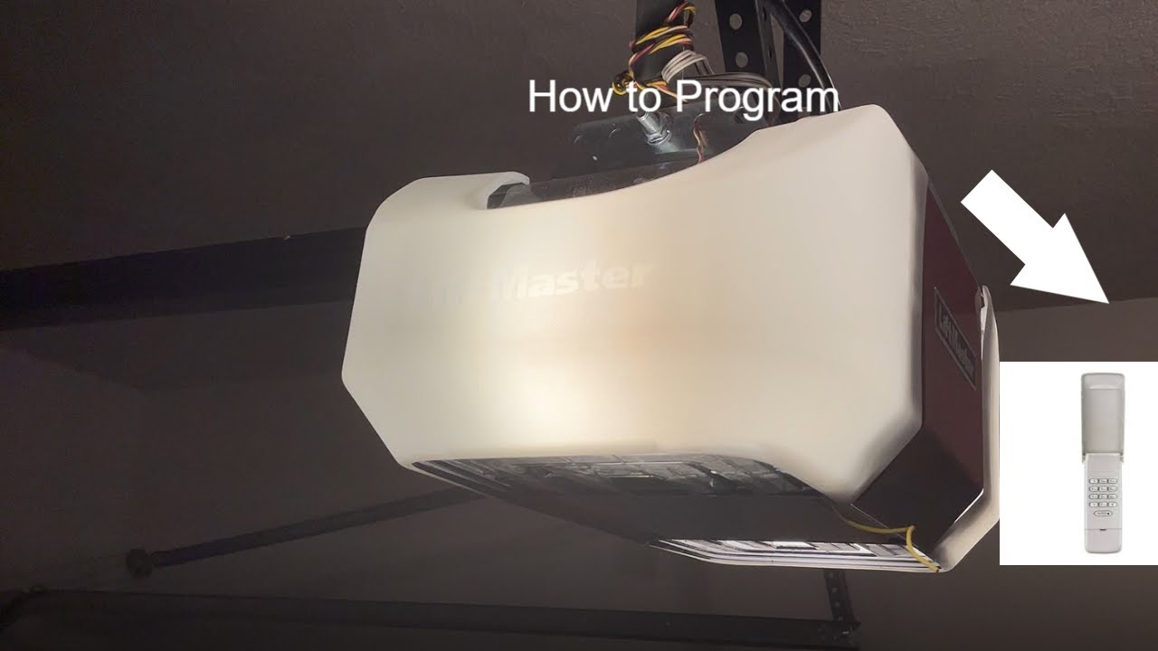 How to program Liftmaster garage door opener keypad. - YouTube