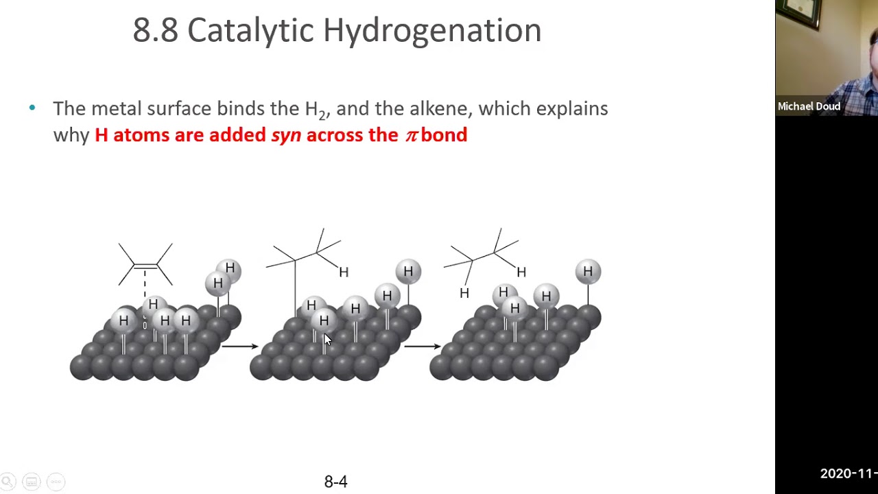 CHEM 231 Lecture 35: Hydrogenation - YouTube