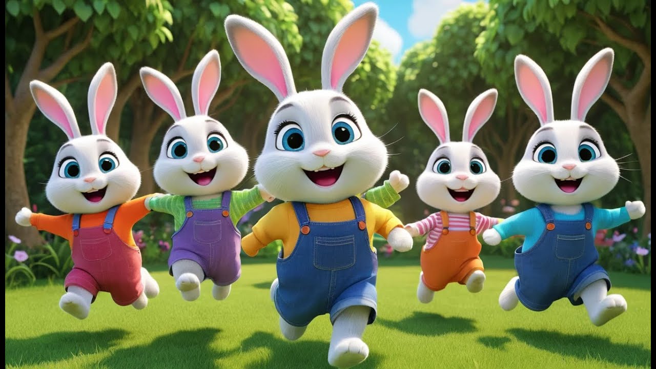 Rabbit Jump Song – Who Hops First | Fun Bunny Nursery Rhyme for Kids ...