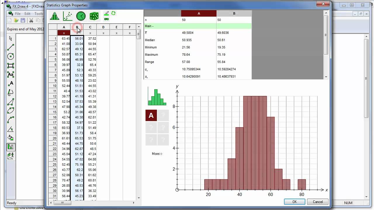FX Draw 4 / FX Stat 2 Graphing Data 1 - YouTube