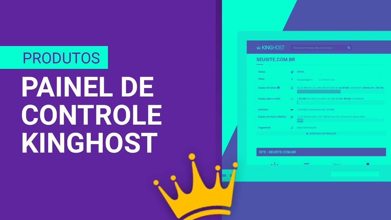 Hospedagem de Sites - Painel de Controle da KingHost - YouTube