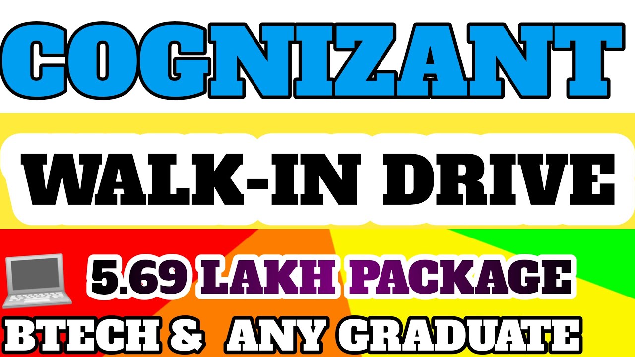 COGNIZANT WALK-IN DRIVE PROCESS EXECUTIVE ANY GRADUATE 5.69 lakh ...
