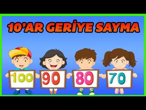 YÜZDEN GERİYE ONAR RİTMİK SAYALIM | 1. SINIF 100'DEN GERİYE 10'AR RİTMİK SAYMA | MATEMATİK DERSİ