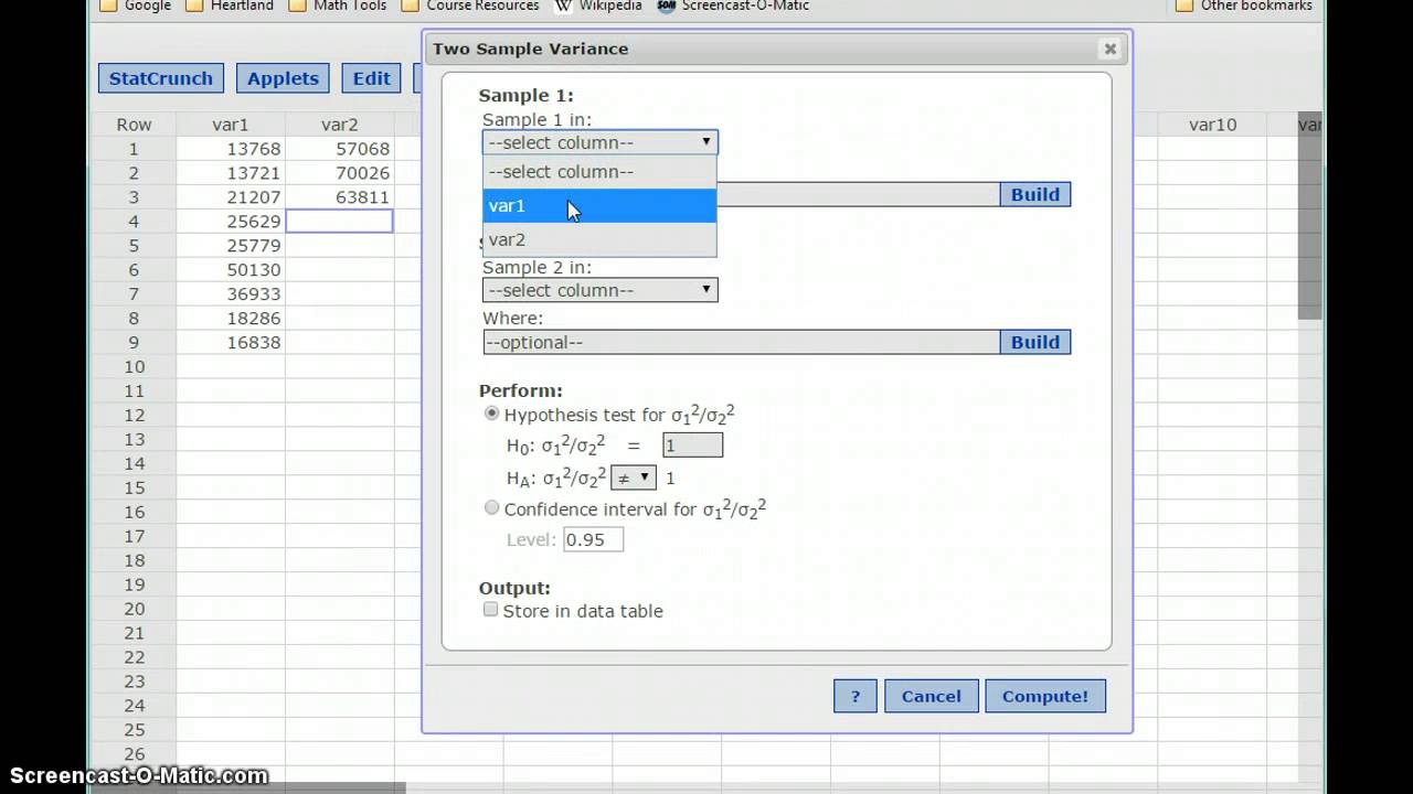 Statistics Testing Means with Pooled Variances Part 3 - Example 1 - YouTube