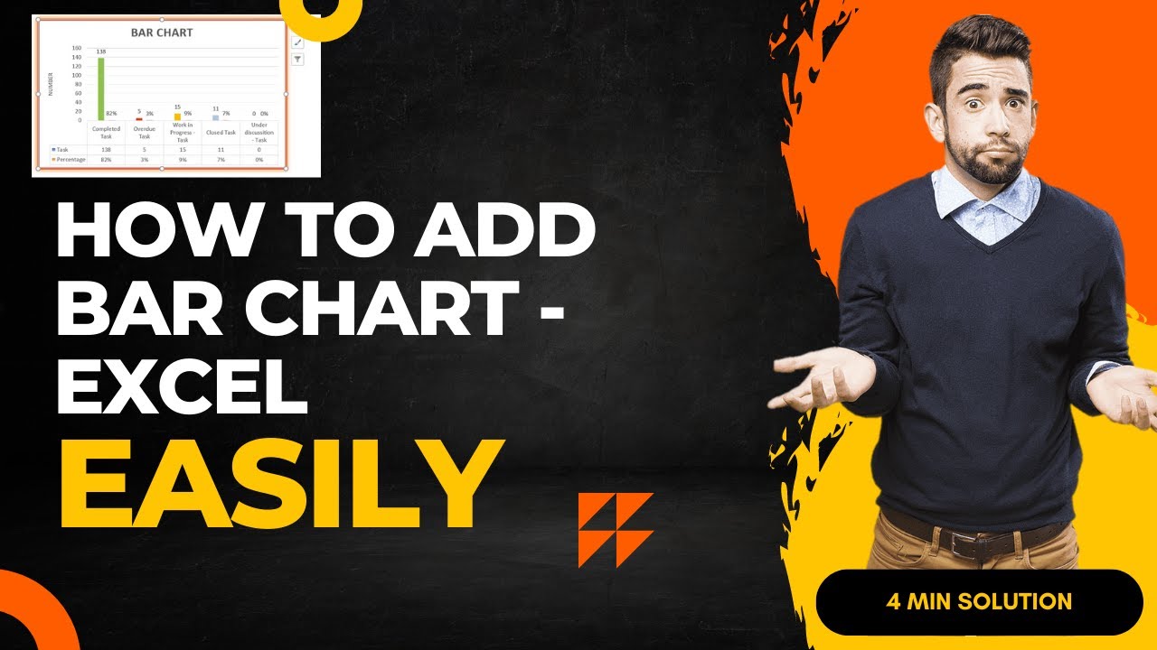 How To 🤔 Add Bar Chart In Excel? 😮 | #barchart | 4 Min Trick - Youtube