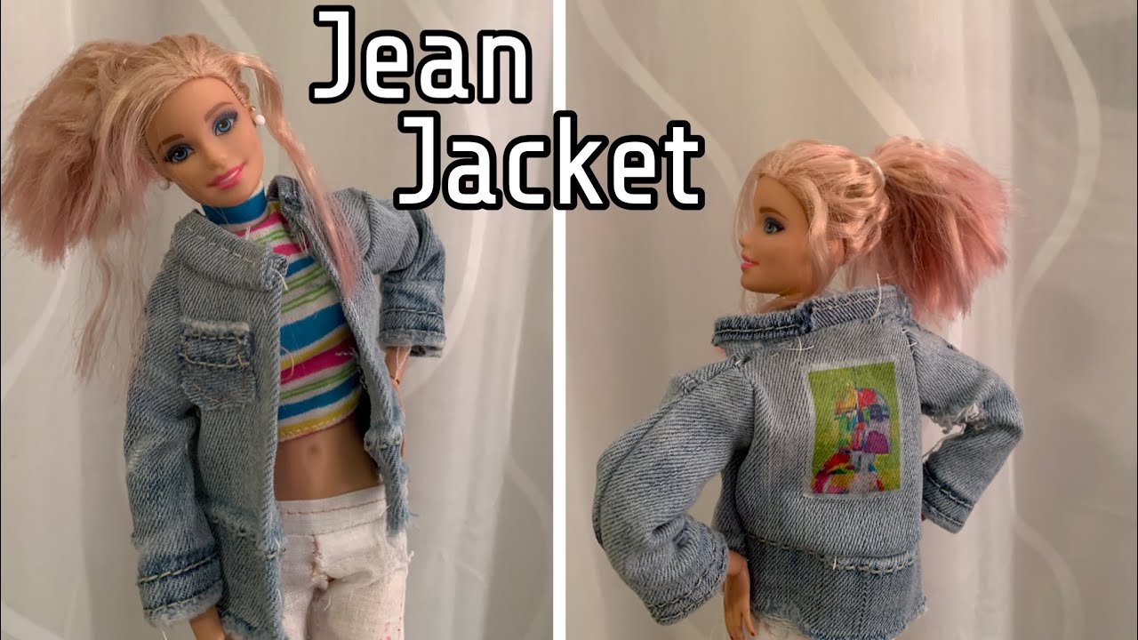 DIY doll clothes how to make a Jean jacket for a doll! - YouTube