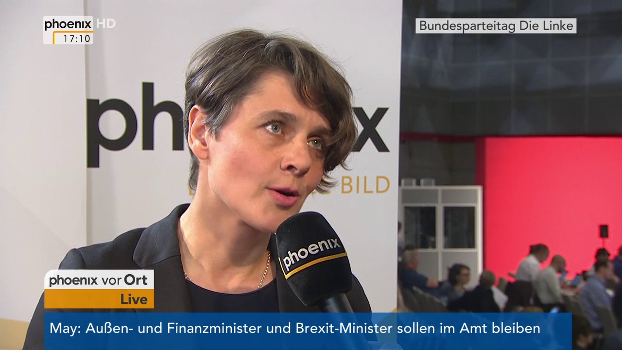 Bundesparteitag Die Linke: Anna Lehmann im Interview am 10.06.2017 ...