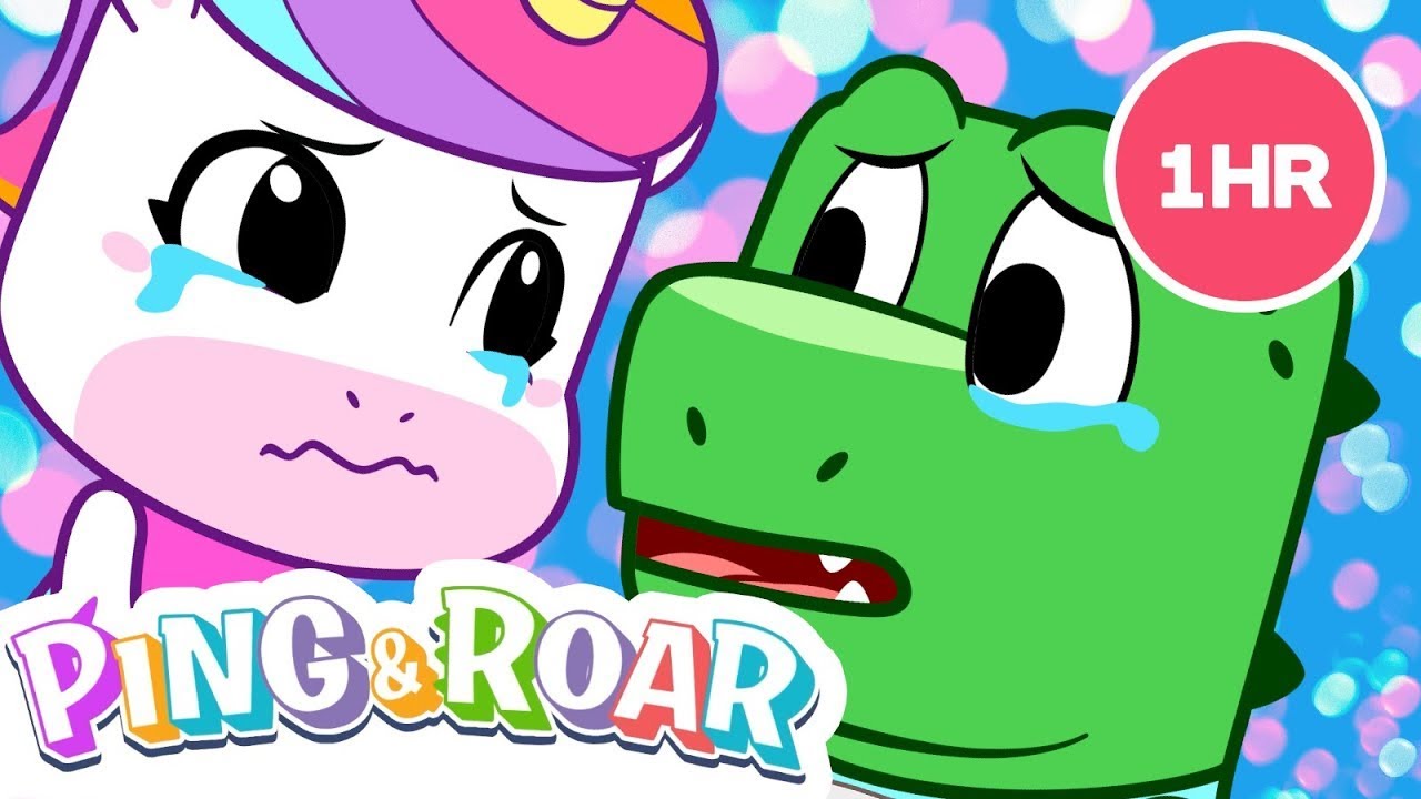 ⏰1 HOUR LONG | Cute Little Dinosaur Cartoon | Ping & Roar | 16 - YouTube